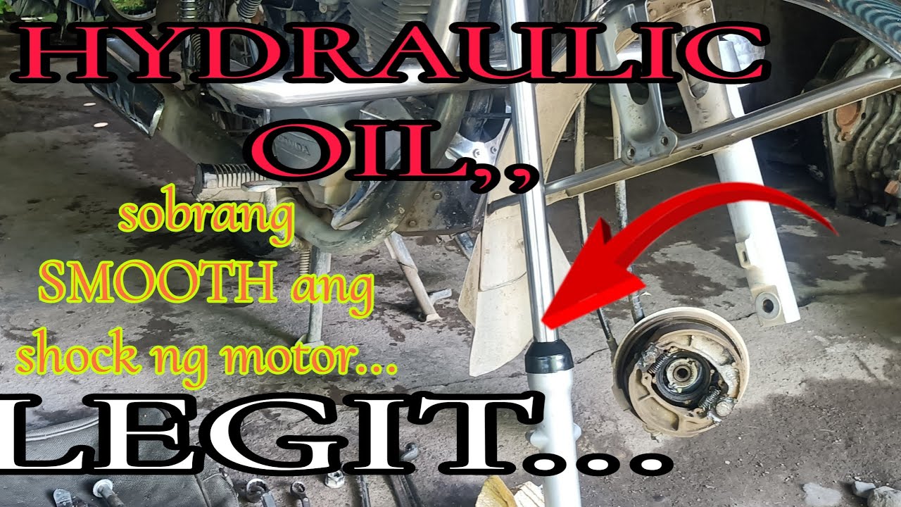 hydraulic oil,, smooth ang laro ng shock ng motor,,#hondamotor# ...