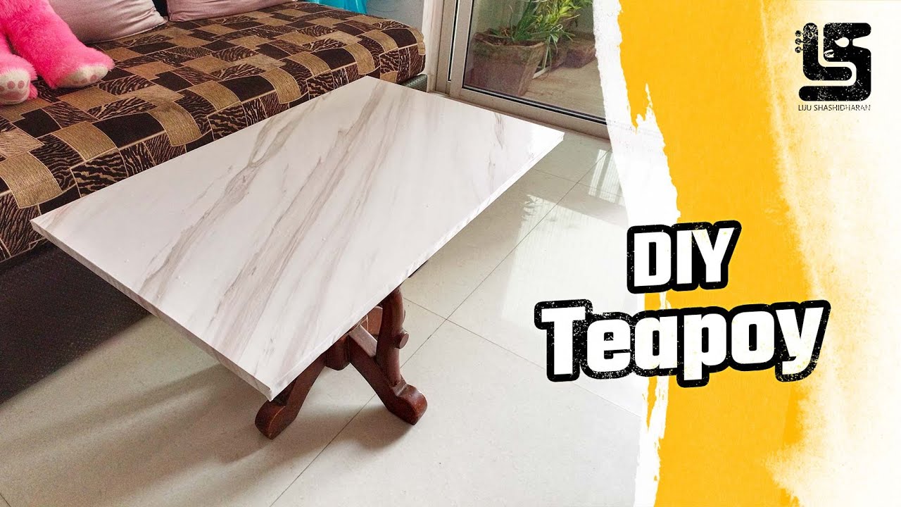 DIY Teapoy Top | Easy & Stylish Coffee Table Tutorial - YouTube