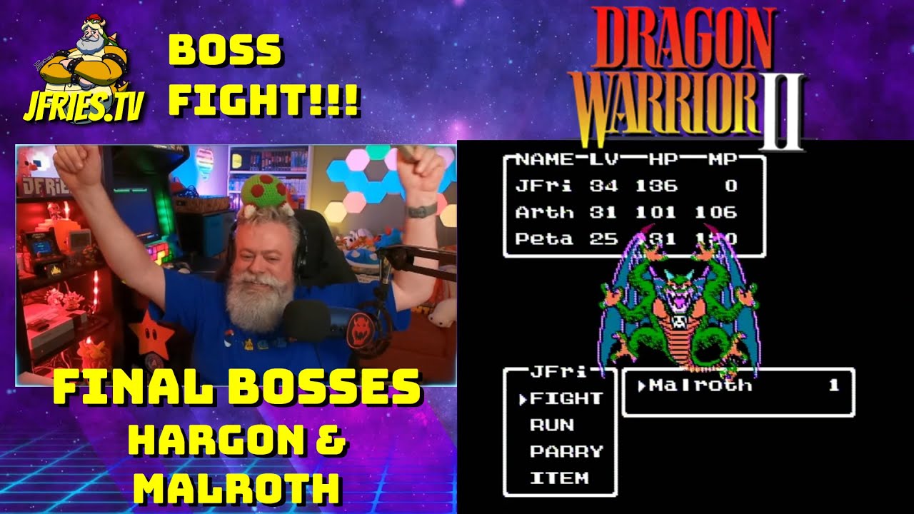 Highlight: Dragon Warrior II - Final Bosses - Hargon & Malroth - YouTube