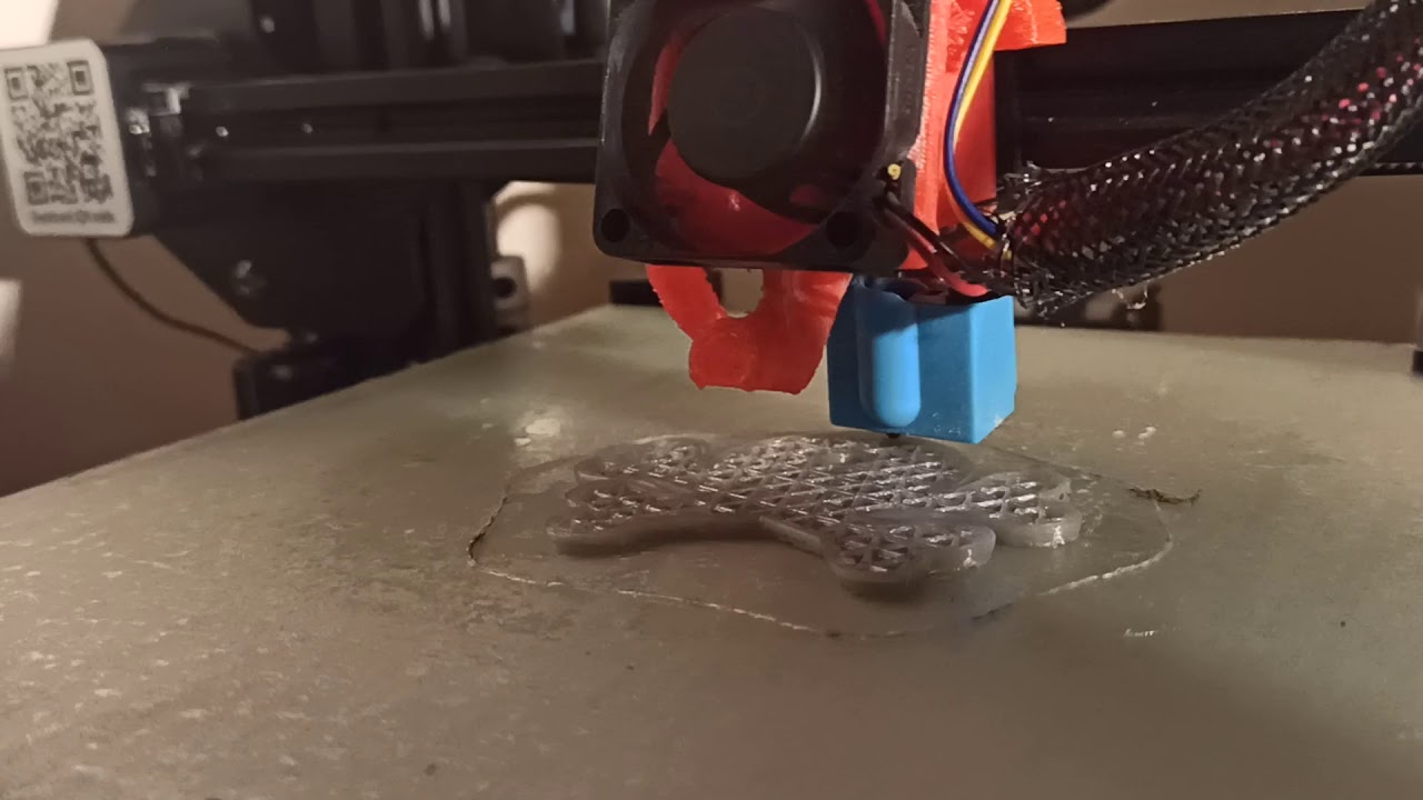 Ender 3 with ESP32 on E4d@box , printing with 90-120mm/s and running Marlin - YouTube