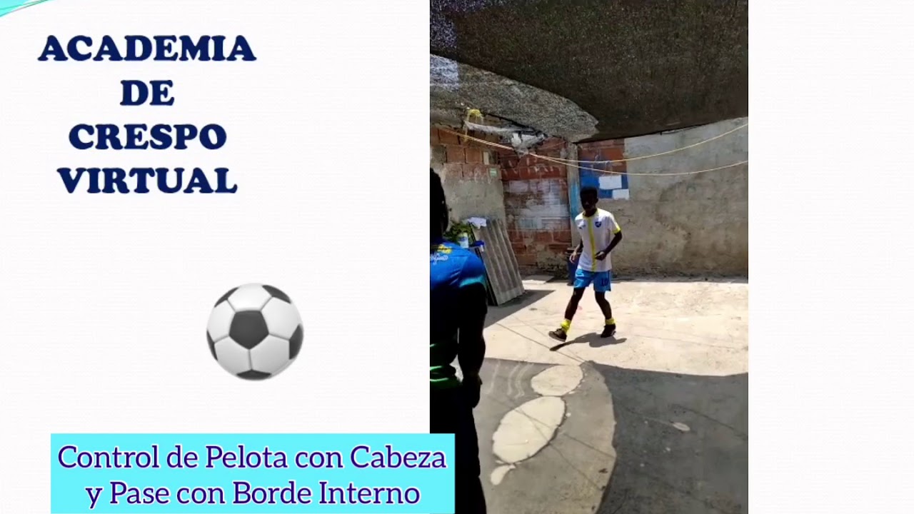Control de Pelota con Cabeza y Pase con Borde Interno - YouTube