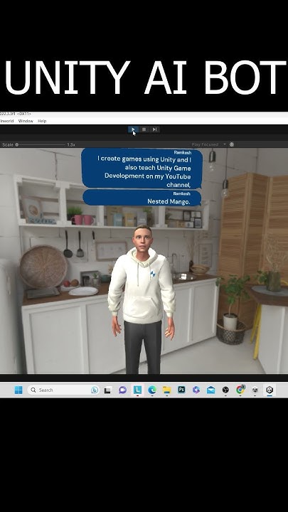 MY AI BOT in UNITY ! Advance AI NPCs character #shorts #unity #gamedev #gamedevelopment #ai # ...
