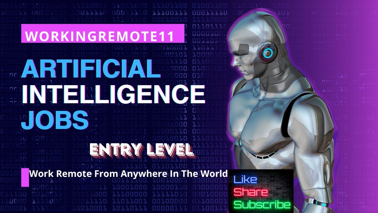 SIX AI Jobs... Working Remote From Anywhere in The World Entry Level ...
