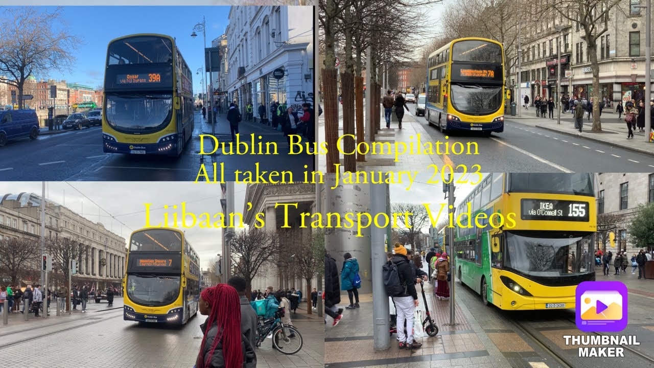 Dublin Bus Compilation all taken in January 2023 - YouTube