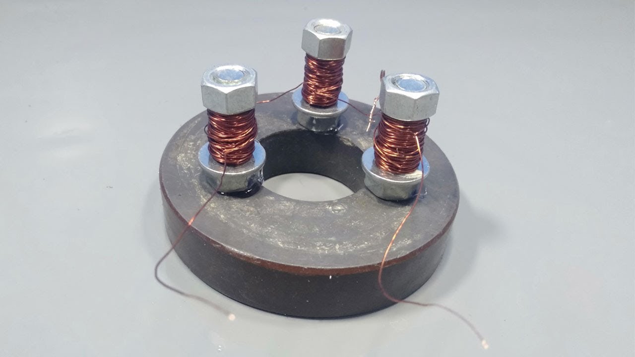 Experiment Free Energy Using Magnet and Copper Coil _ How to Make Free ...