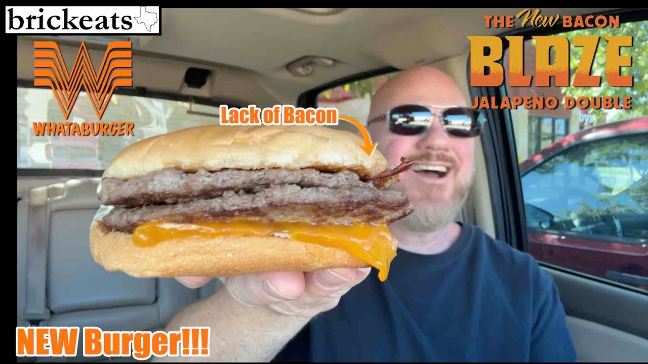 Whataburger NEW Bacon Blaze Jalapeno Double REVIEW- Jalapeno Cream ...