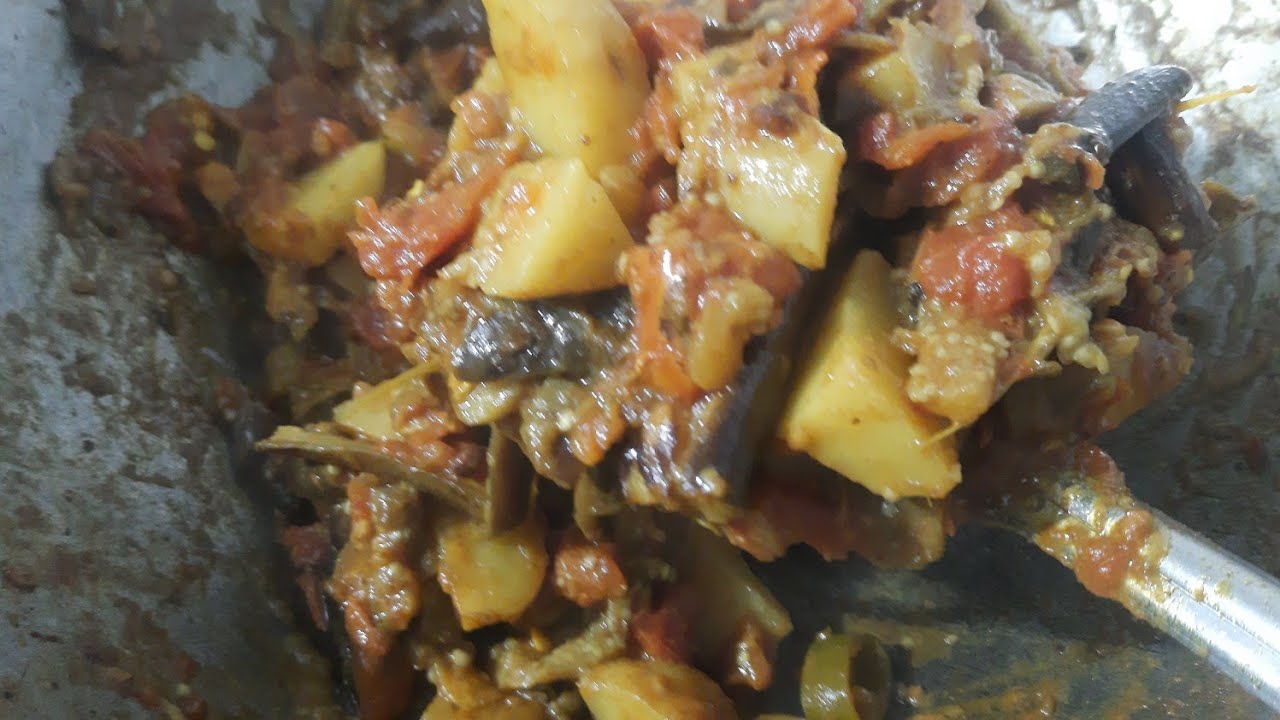 Lambe - patle bYgan k aur tamater ki sabji bahut hi tasty - YouTube