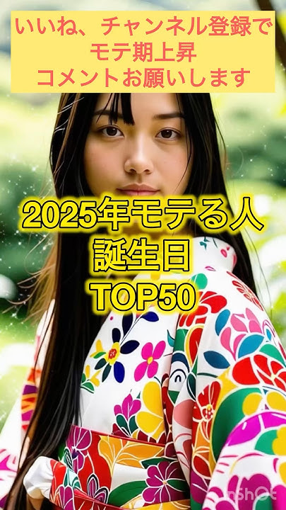 2025年モテる人誕生日TOP50 #運勢 #モテる #誕生日 - YouTube