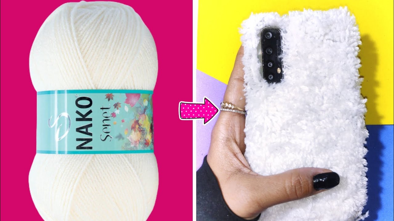WOOL PLUSH PHONE CASE - DIY Phone Case Life Hack - Easy and Cheap - YouTube