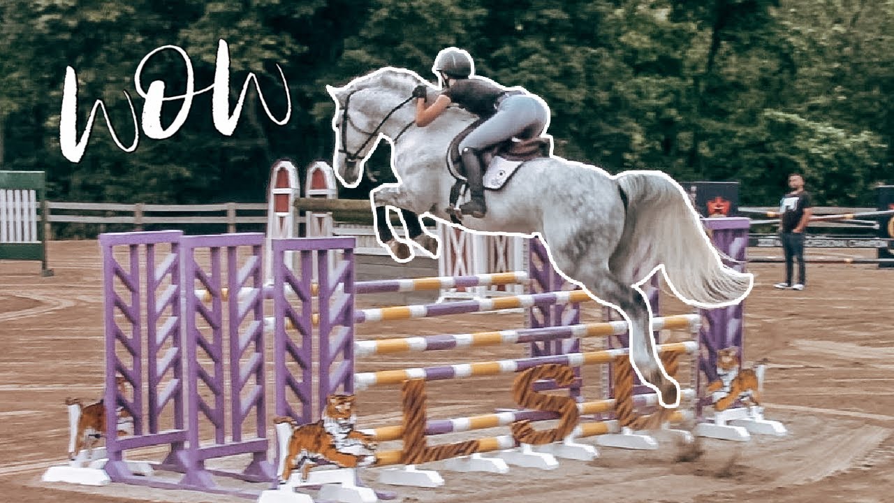 jumping a 5 ft oxer with Uber!! | Eleese S - YouTube