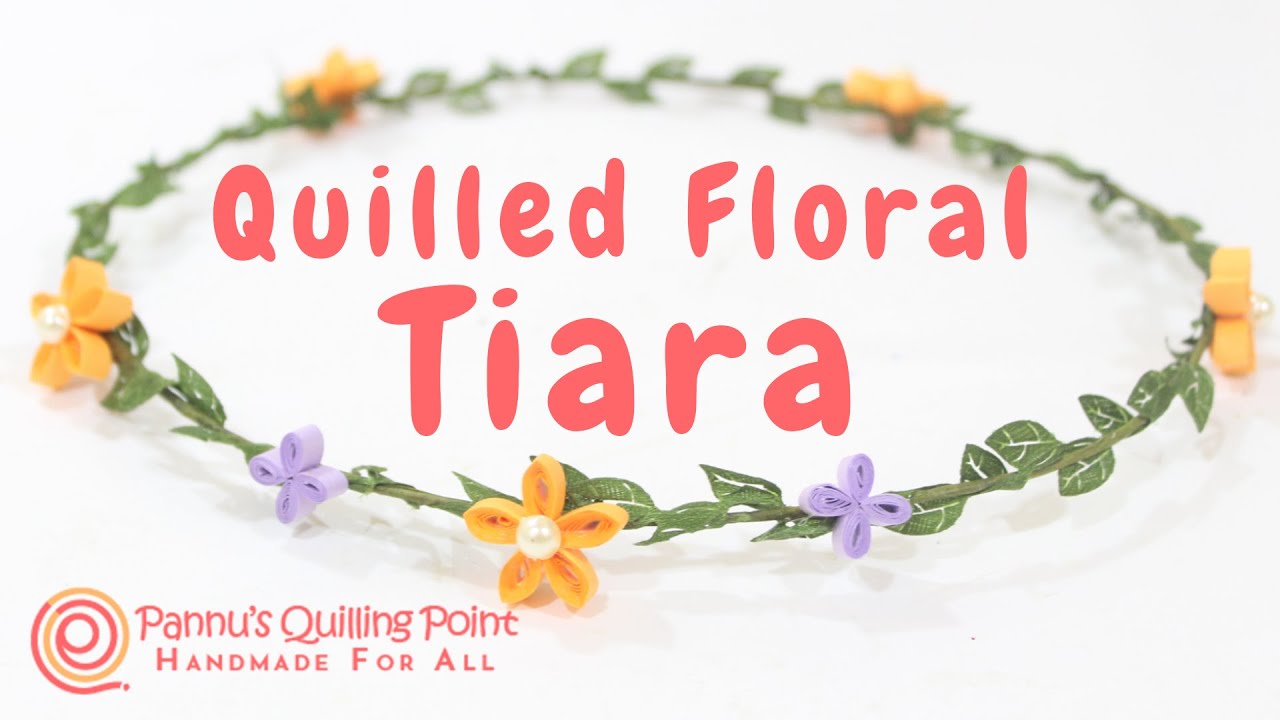how to make flower tiara at home step by step | valentine's day crafts ...