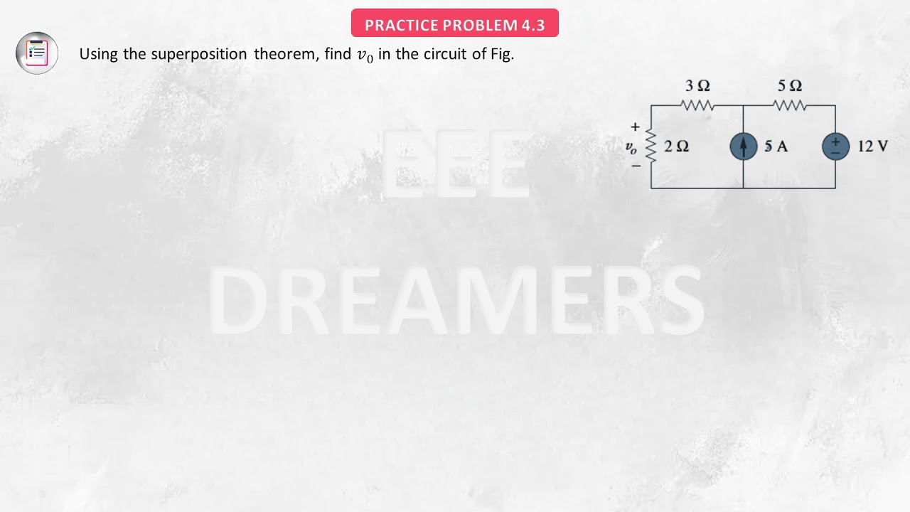 Sadiku Practice Problem 4.3 Superposition Theorem | Job Solution | Bangla - YouTube
