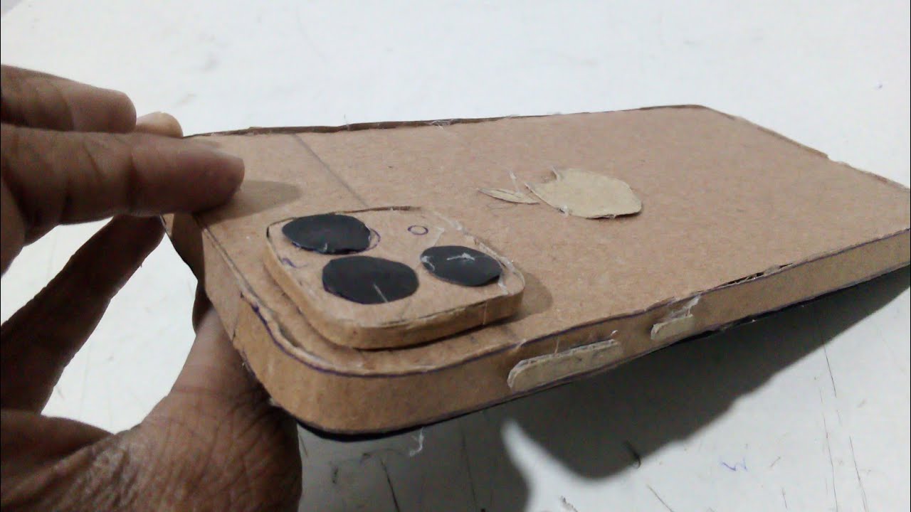 how to make a cardboard smart phone |apple 13pro max - YouTube