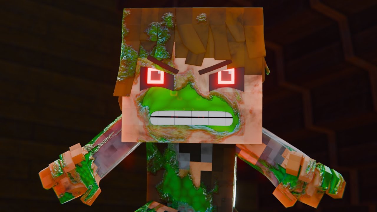 The minecraft life of Steve and Alex | Monster in the attic | Minecraft ...