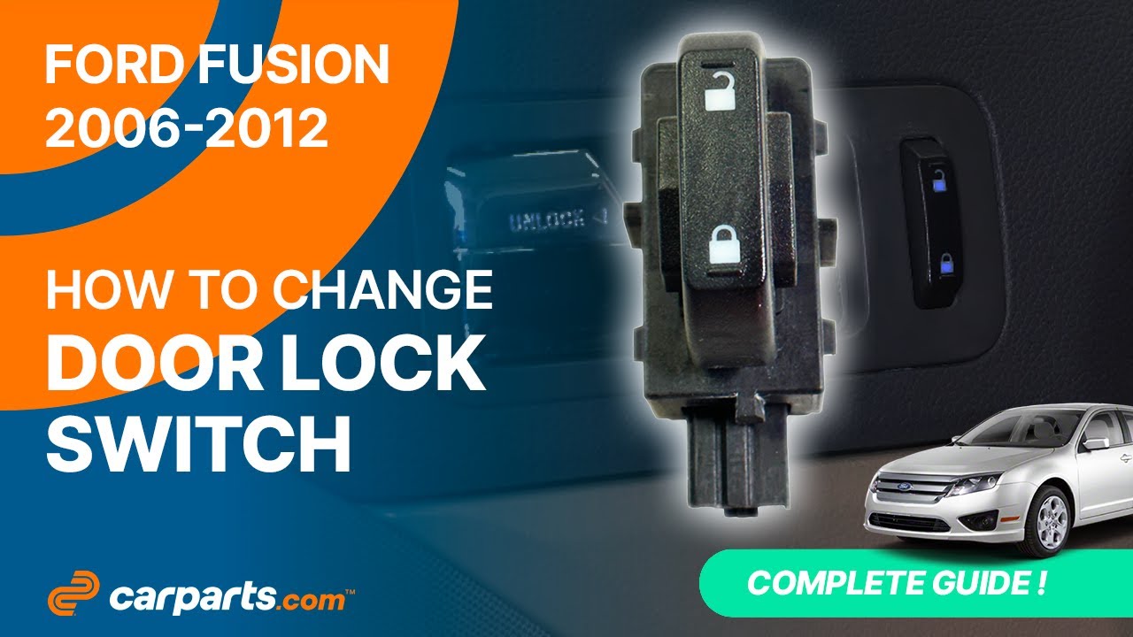 How to replace the Door Lock Switch 2006-2012 Ford Fusion 🔓 - YouTube