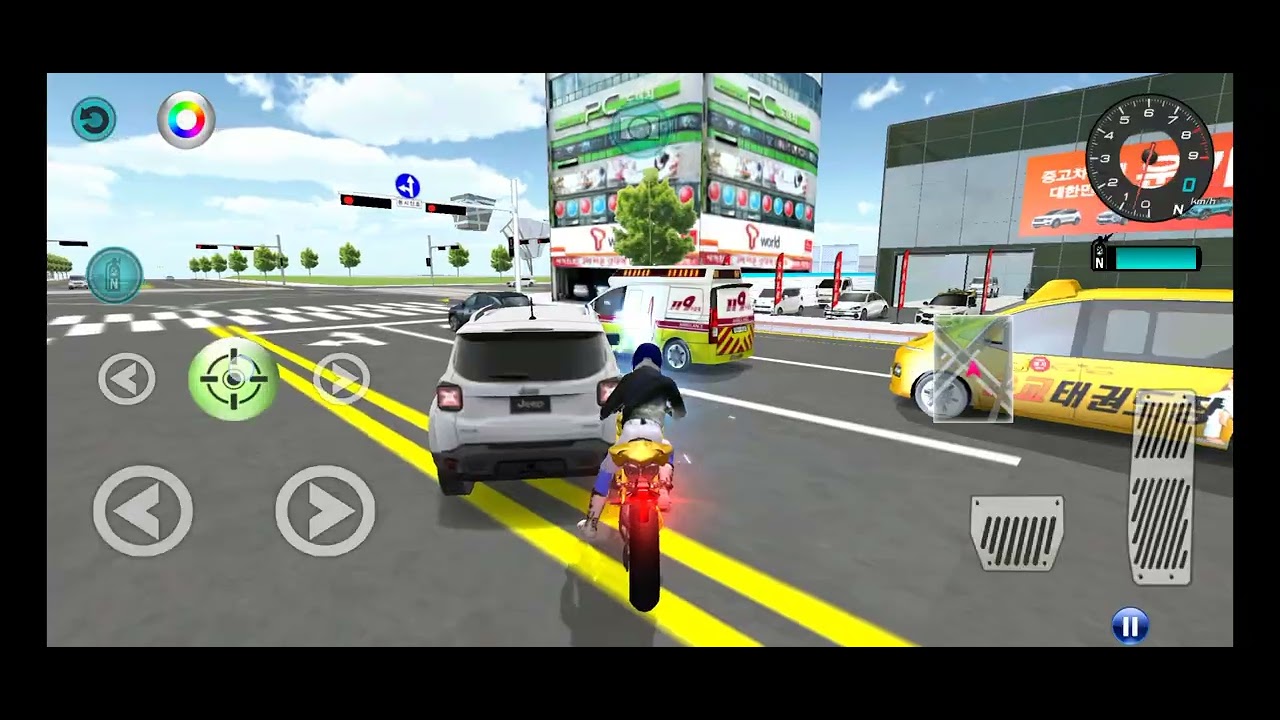 3d driving class - extreme bike simulation - YouTube