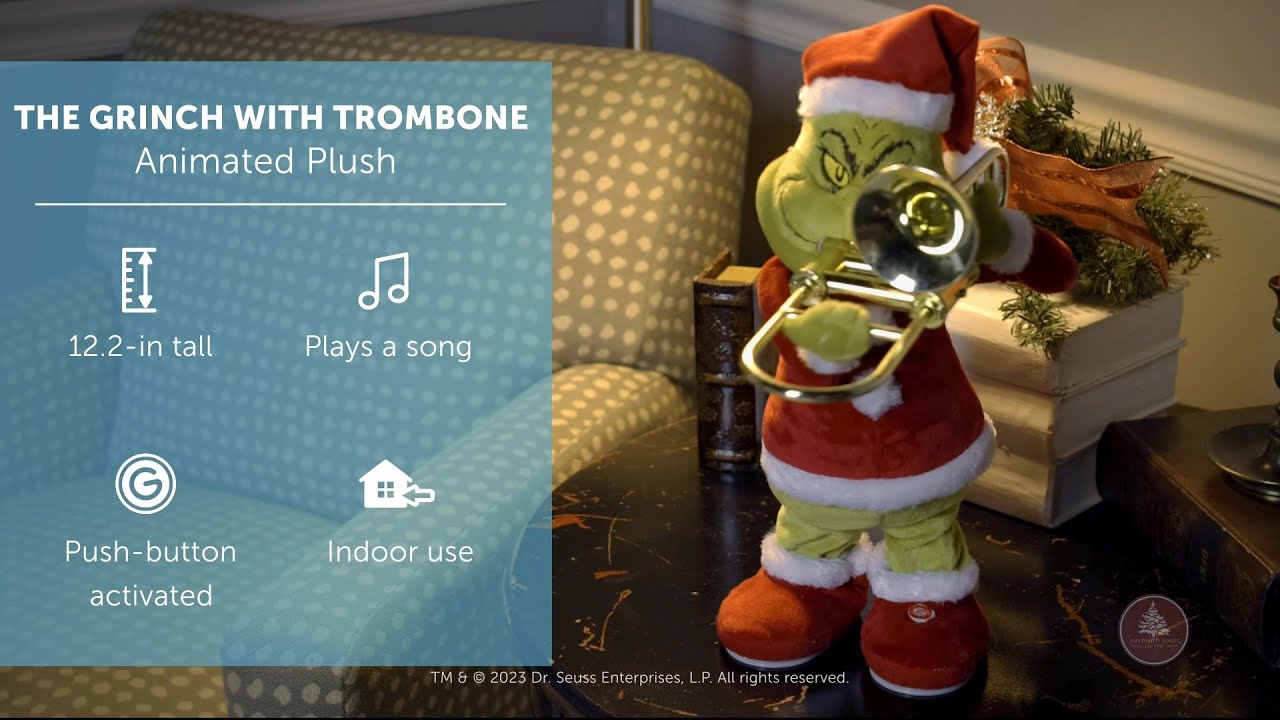 THE GRINCH WITH TROMBONE | Animated Plush - YouTube