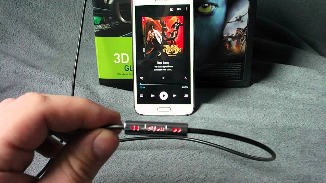 Headphone Adapter With Remote & Mic Extension Cable android - YouTube