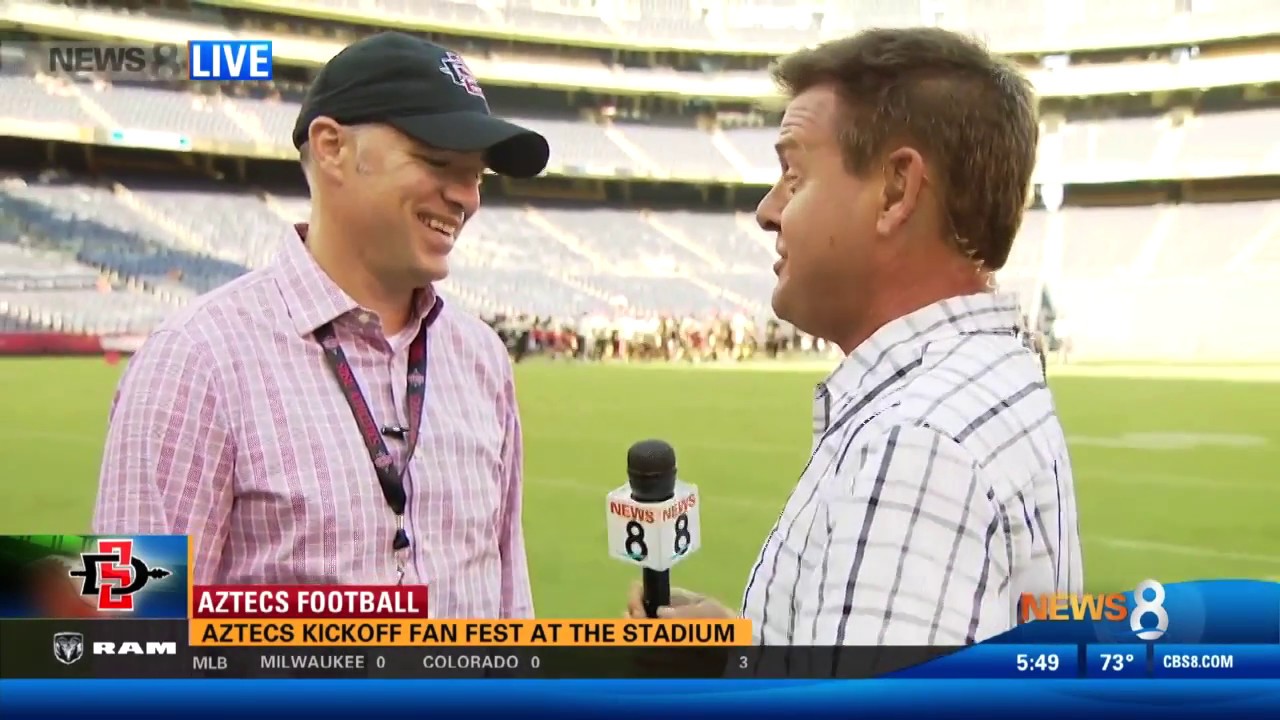SDSU ATHLETICS: JOHN DAVID WICKER - KFMB NEWS 8 SPORTS - 8/19/17 - YouTube