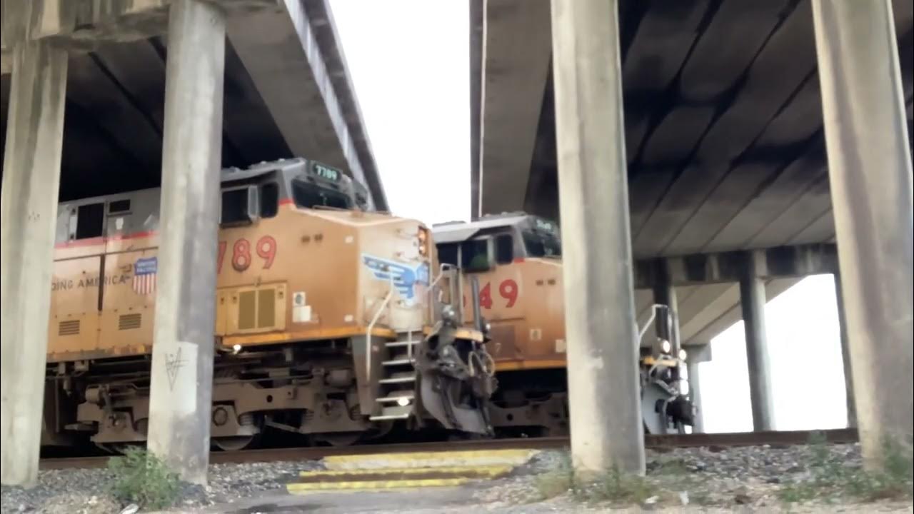 UP 7789 GEVO Leads Empty Coal Houston,Tx - YouTube