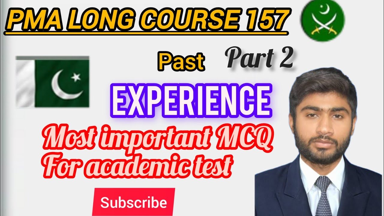 PMA long course Past experience Most Important MCQ every competitive ...
