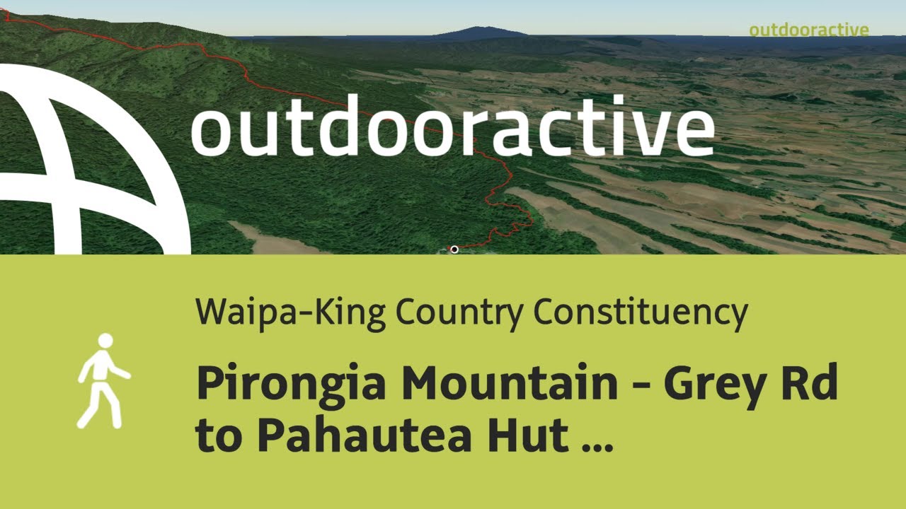 Flyover video: Pirongia Mountain - Grey Rd to Pahautea Hut via Ruapane ...