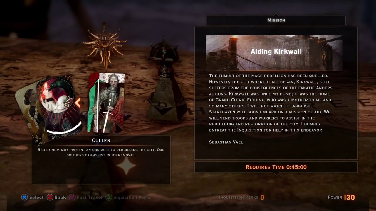 Dragon Age Inquisition Aiding Kirkwall War Table Operation - YouTube