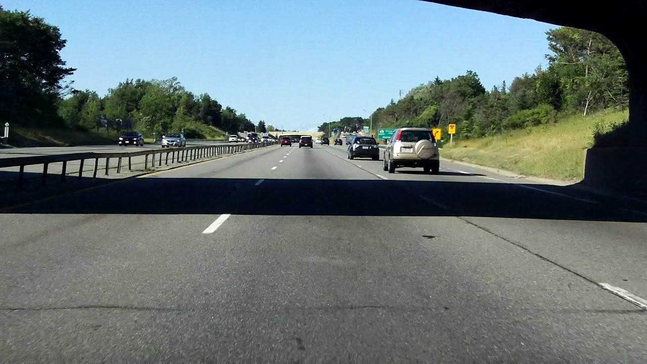 Toronto-Barrie Highway (Highway 400 Exits 90 to 105) northbound - YouTube