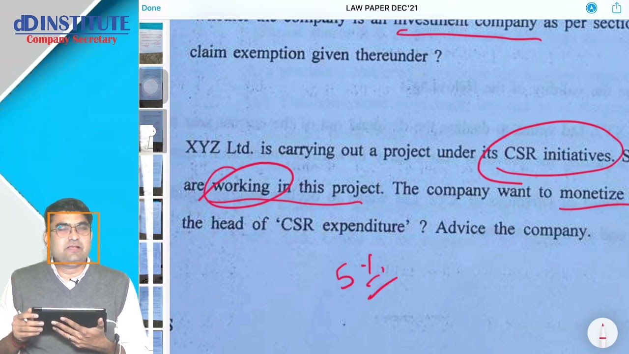CS EXECUTIVE COMPANY LAW PAPER ANALYSIS POST EXAM DECEMBER'21 #ICSI ...