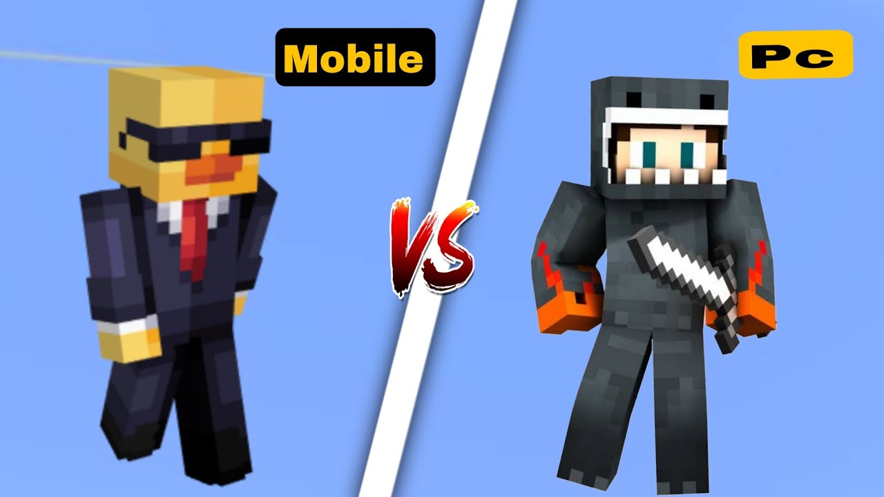 Minecraft Mobile Vs Pc PvP Intense Match 😱 Must Watch #minecraft # ...
