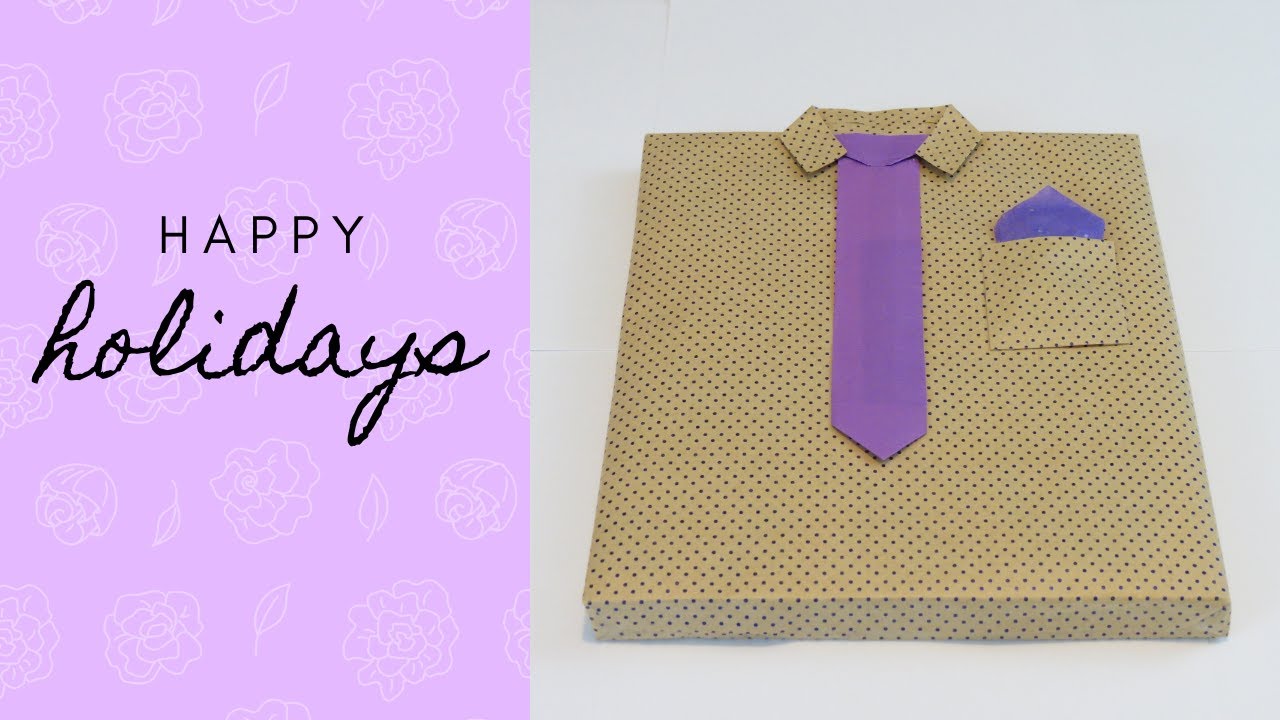 Shirt Design Gift Wrap | How to wrap a gift - YouTube