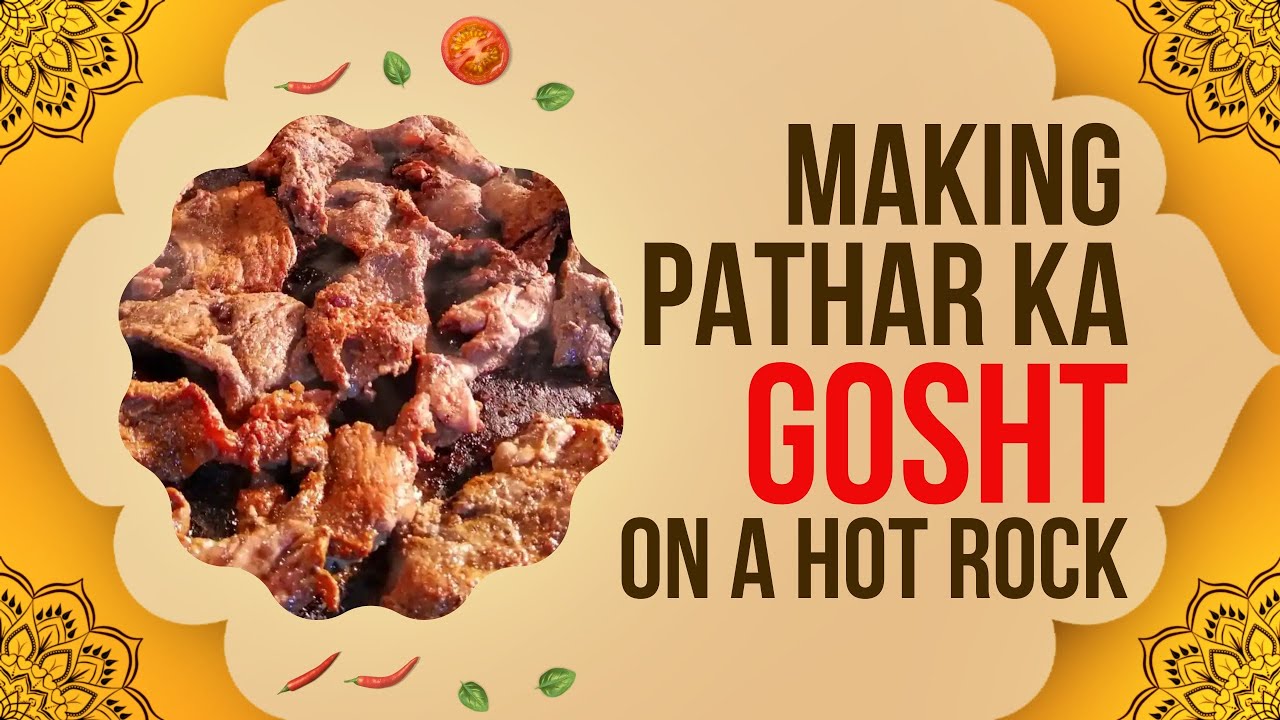 PATHAR KA GOSHT MAKING ON A HOT ROCK | HYDERABAD #patharkagosht # ...