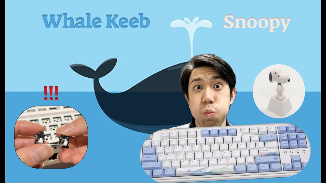 Building a 'Whale' themed keyboard (with waaaay too much lube) - YouTube