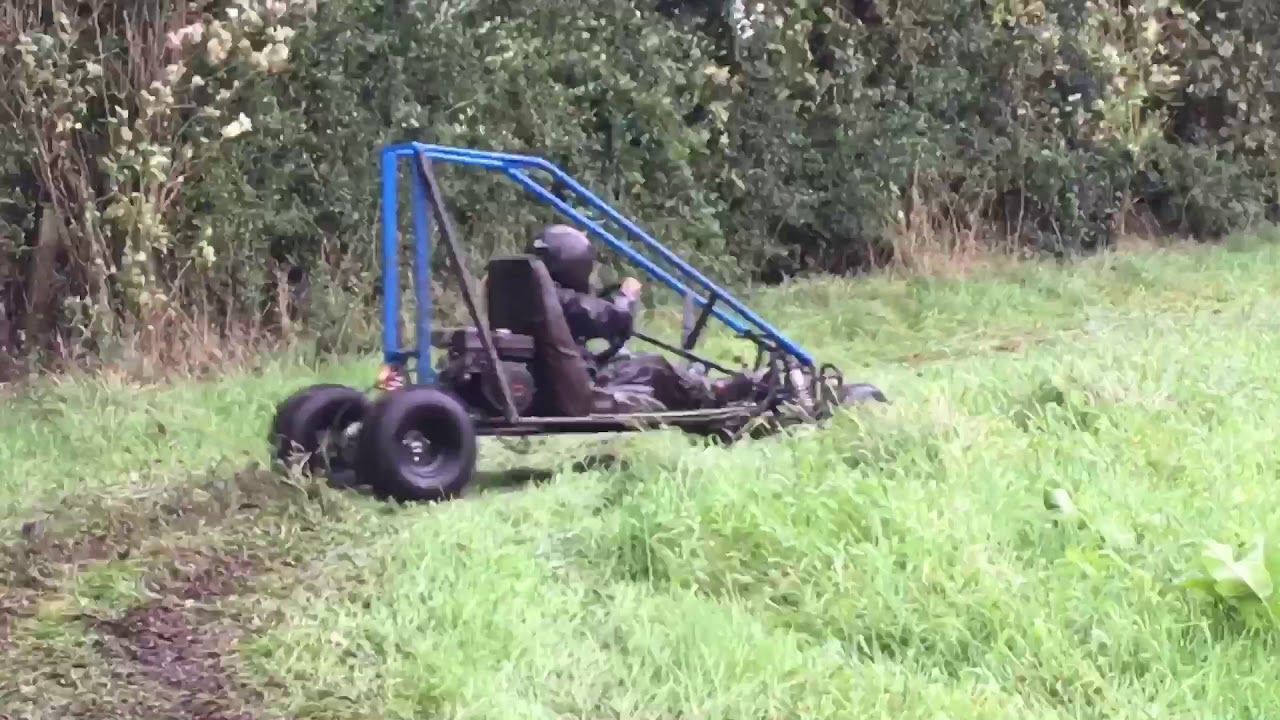 Testing a new rear shock on the buggy - YouTube