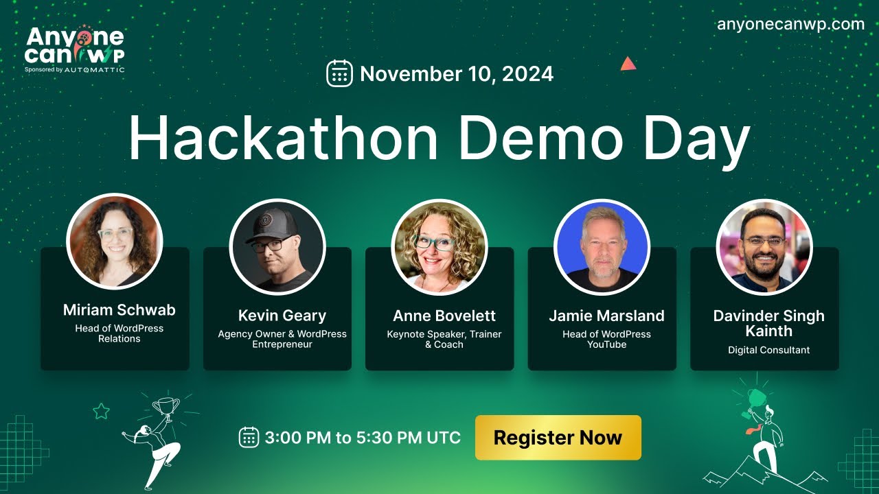 AnyoneCanWP Hackathon Demo Day - YouTube