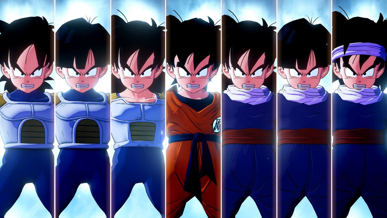 End Game Kid Gohan Costumes - Dragon Ball Z Kakarot Mods - YouTube