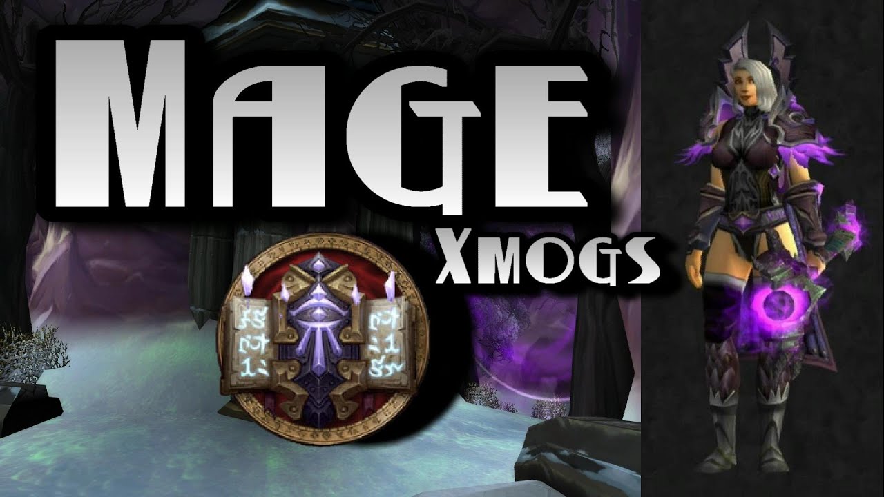 World of Warcraft - Mage Transmogs - Scorched Purple Xmog Set - YouTube