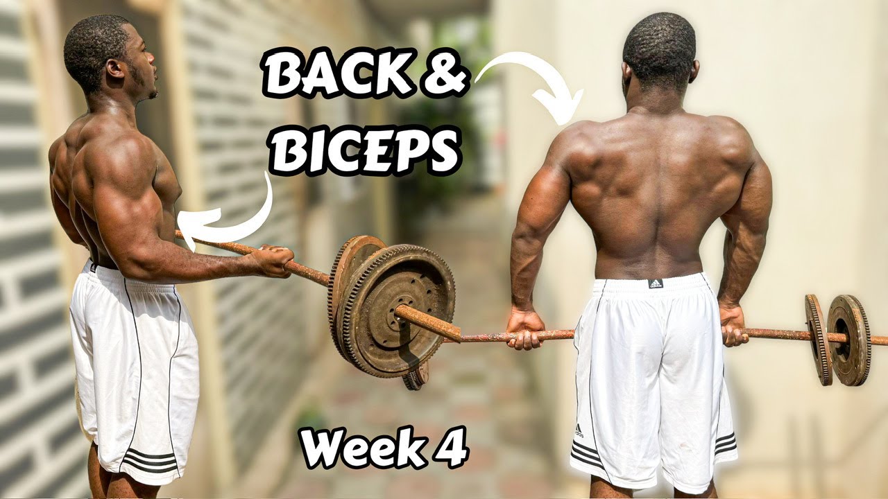 BACK & BICEPS DAY - MY PERSONAL WORKOUT PLAN (WEEK 4) - YouTube