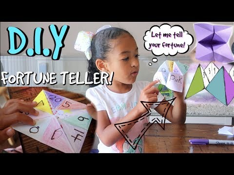 How To Make A Paper Fortune Teller!!!!! - YouTube