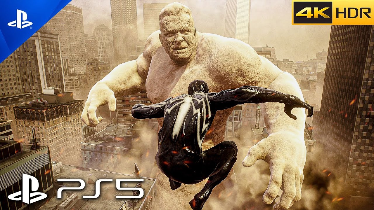 (PS5) Spider-Man 2 Venom Vs Sandman Full Boss Fight | ULTRA Realistic ...