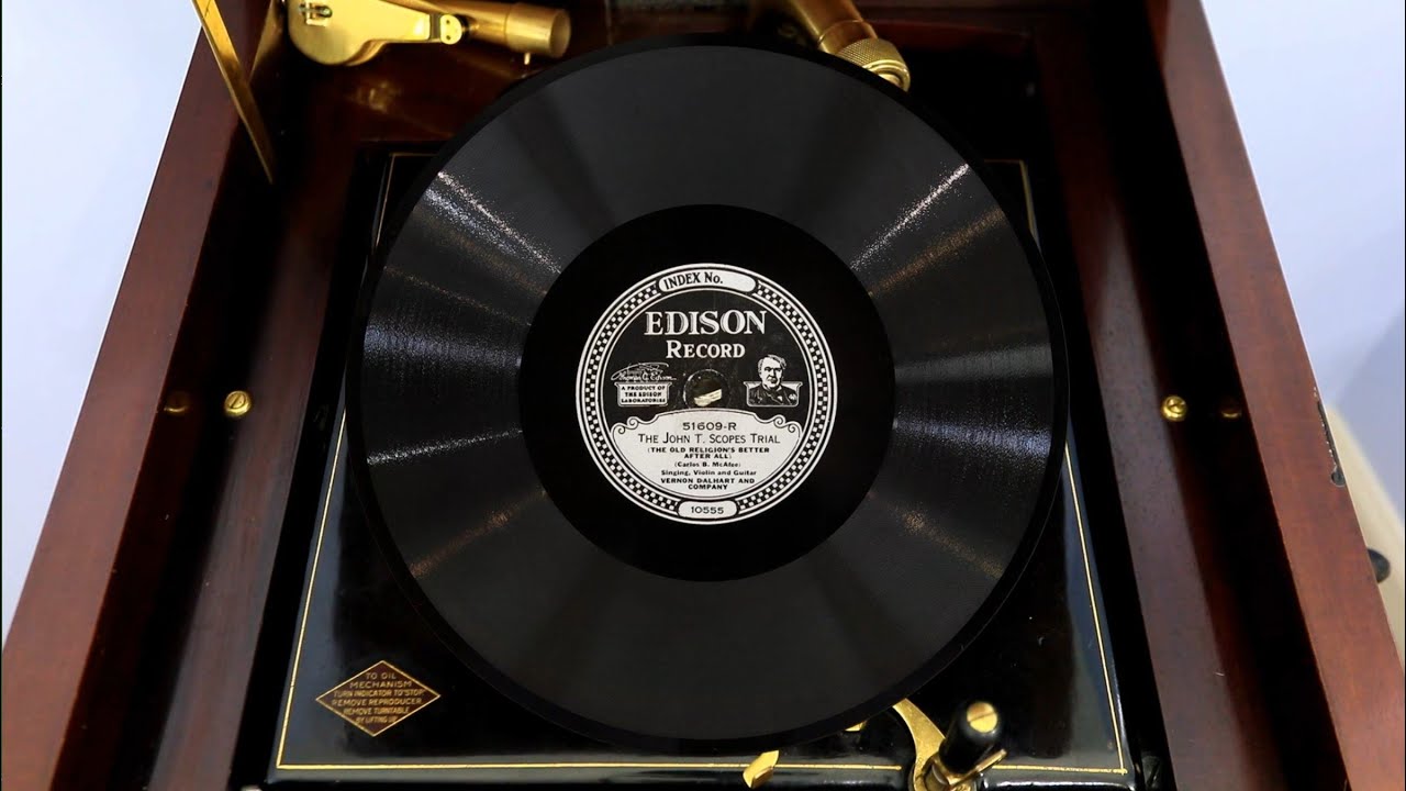"The John T Scopes Trial" Vernon Dalhart and Company on Edison Diamond ...
