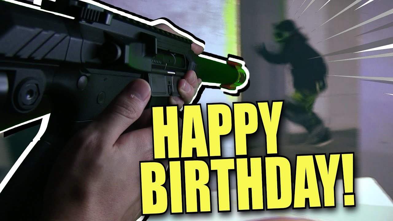 How Airsofters Celebrate A Birthday - YouTube