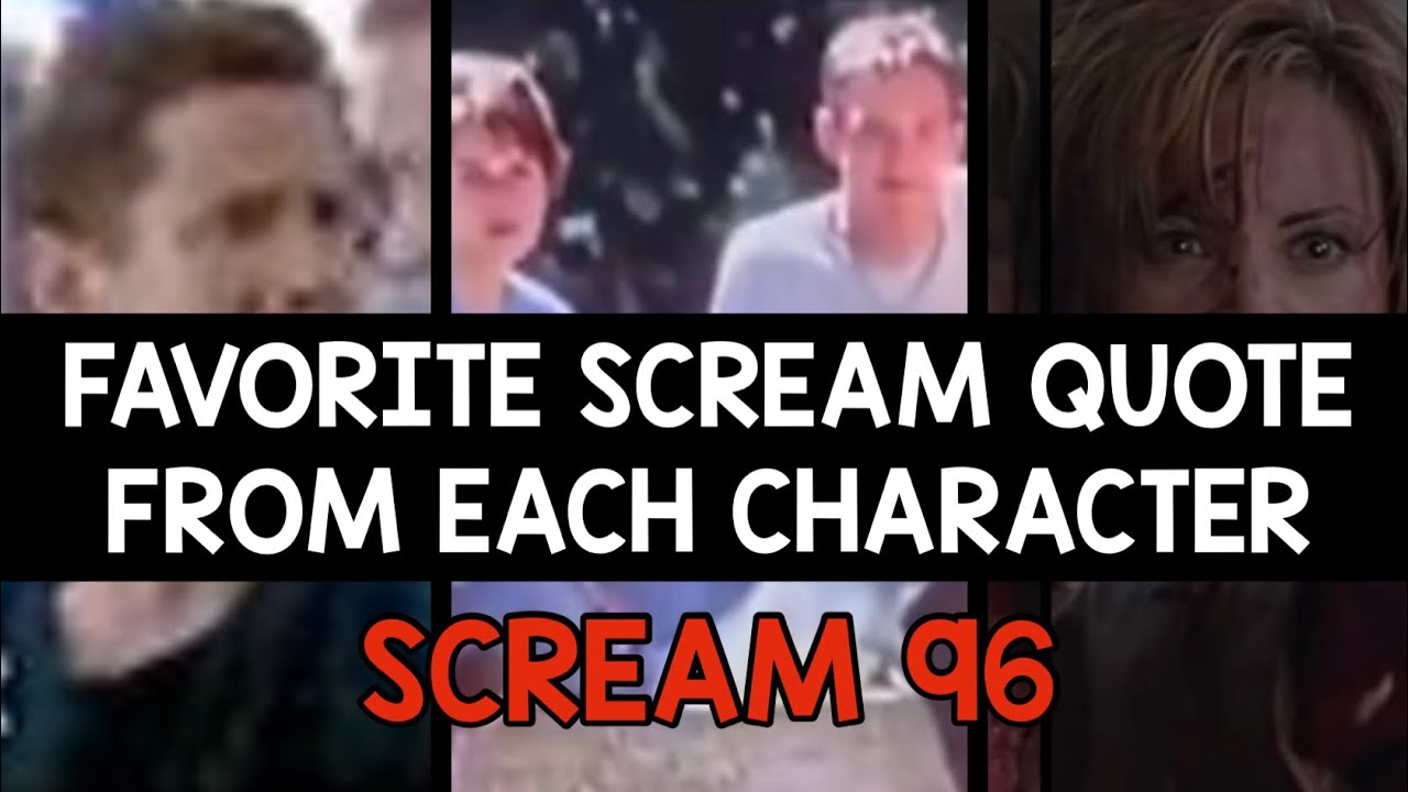 FAVORITE SCREAM QUOTES FROM SCREAM 96 | KAYLA ASHLY - YouTube