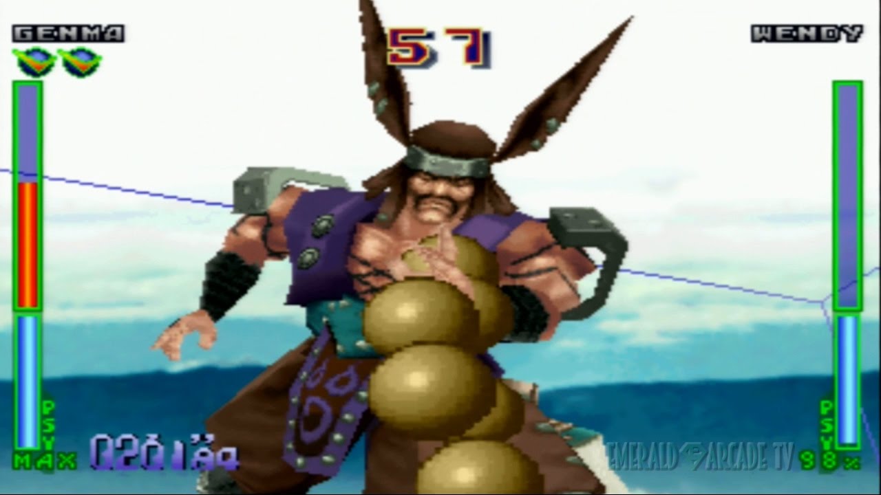 Psychic Force: Genma Arcade Mode Playthrough - YouTube