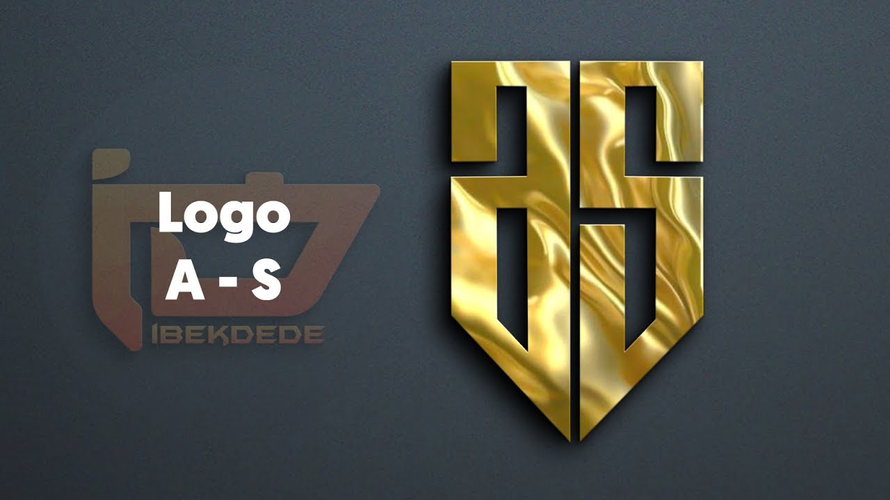 Cara edit logo monogram inisial AS || pixellab tutorial - YouTube