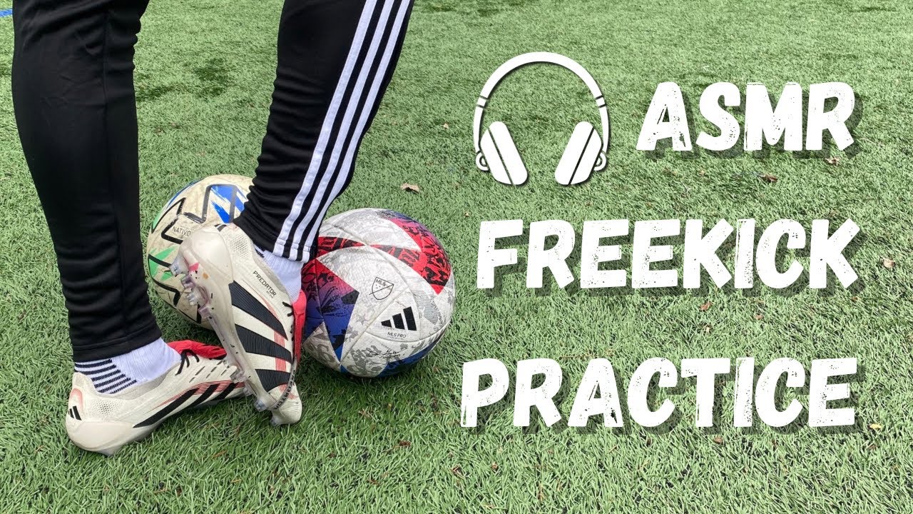 ASMR Freekick Practice | Football/Soccer training session - YouTube