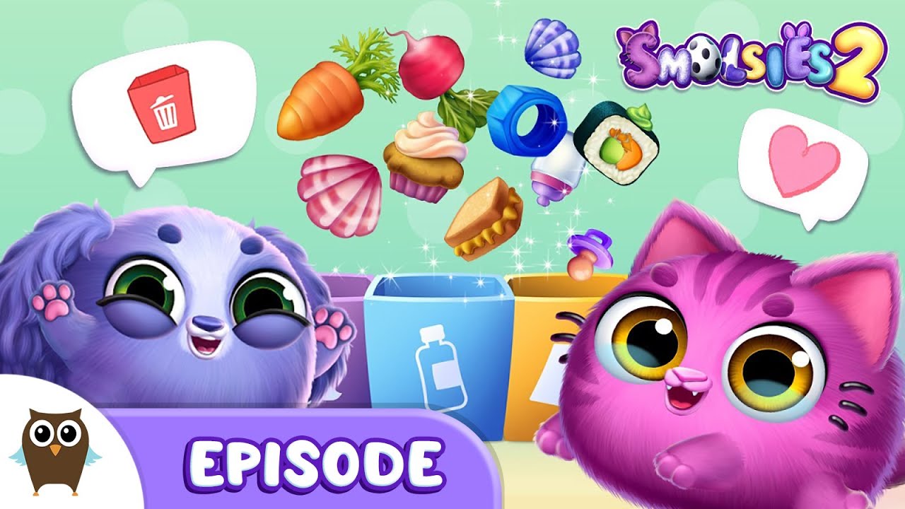 Smolsies Recycle 🗑️♻️ Smolsies 2 - Cute Pet Stories 🎉 Episode #3 ...
