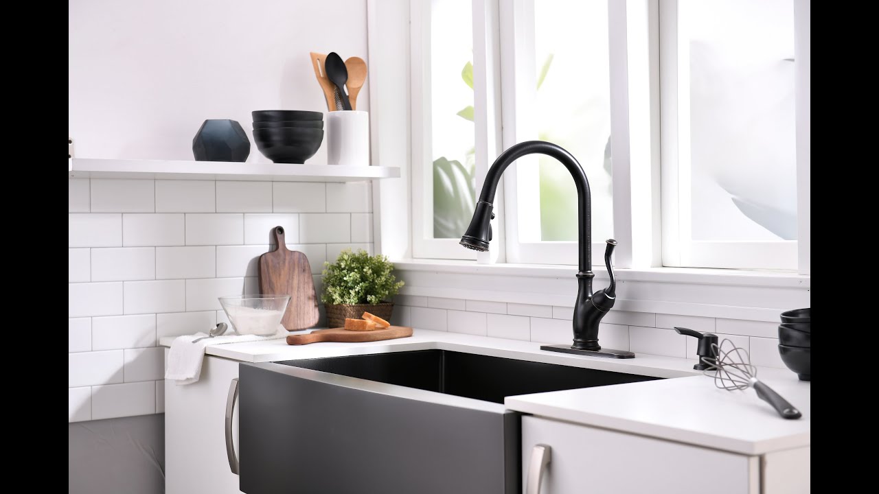 How to use the 3 Function Kitchen Faucet：Power clean, spray, and stream ...