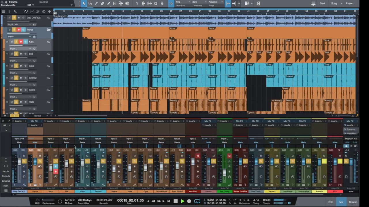 How to Organize large projects in Studio One 3 - YouTube