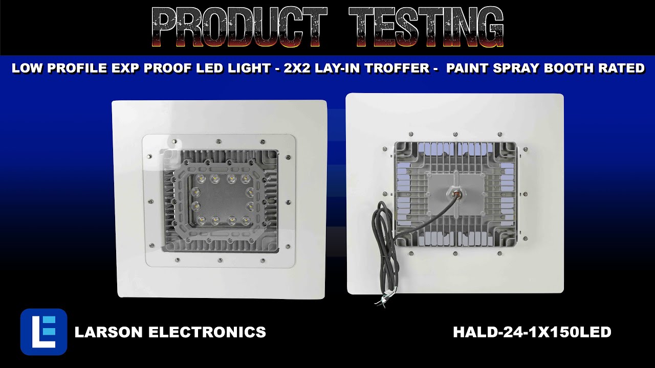 Low Profile Explosion Proof LED Light -2x2 Lay-In Troffer -Class 1 Div ...